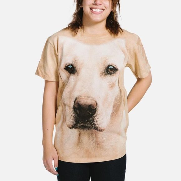 The Mountain | Tops | The Mountain Yellow Lab Face Golden Labrador ...